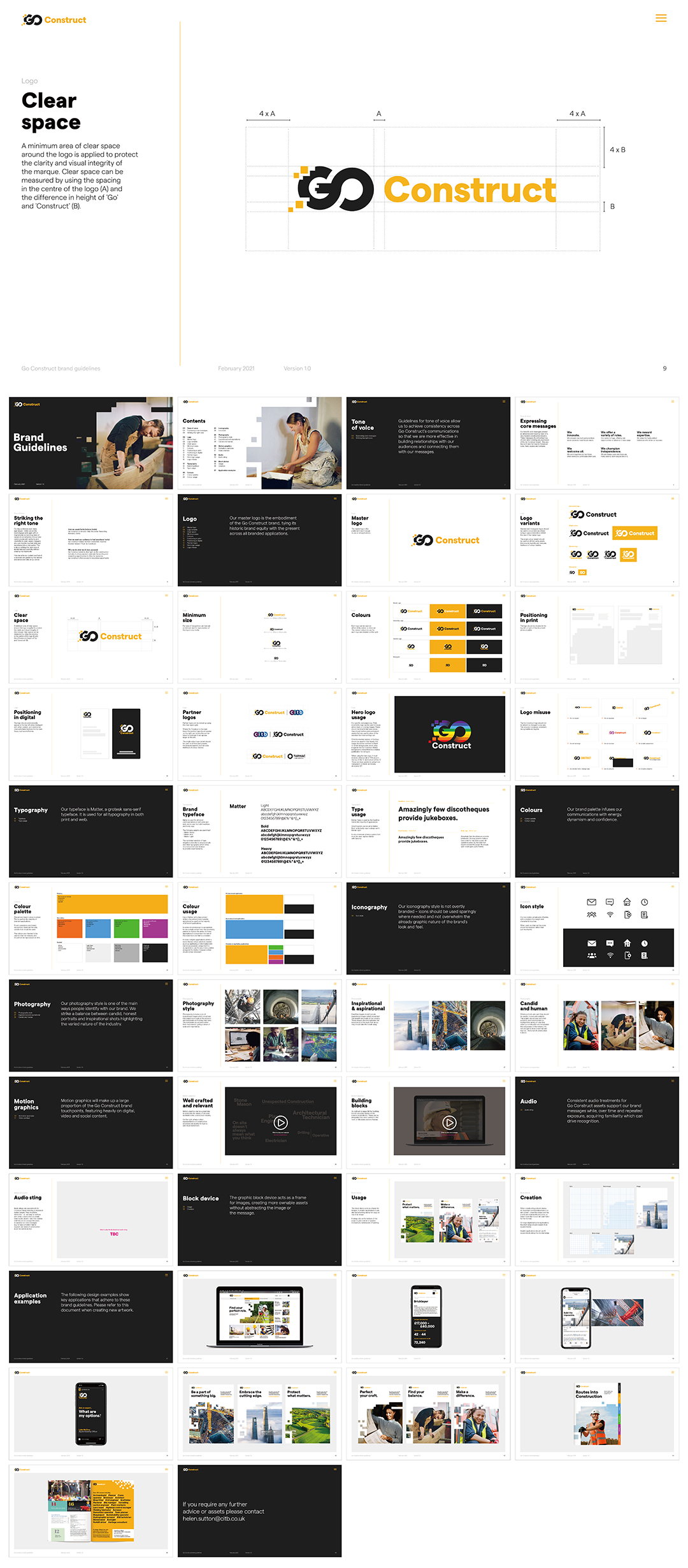 英国go construct建筑行业培训与求职平台VI手册 – 70px